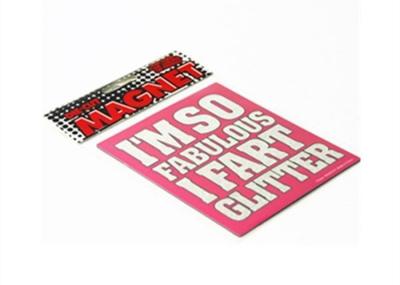 China OEM ODM Synthetic Paper Fridge Magnet Durable And Waterproof Magnetic Car Signs With Custom Shapes for sale