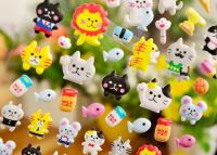 China Custom 3mm Thickness 3D Puffy Stickers For Kids Customized Design And Size DIY Puffy Stickers glitter puffy stickers for sale
