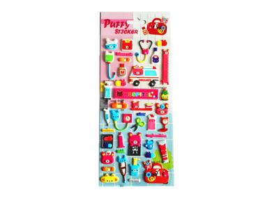 China Custom 3D Puffy Stickers for Kids Cartoon Shapes EVA Foam Stickers with Removable Glue and Custom Design for sale