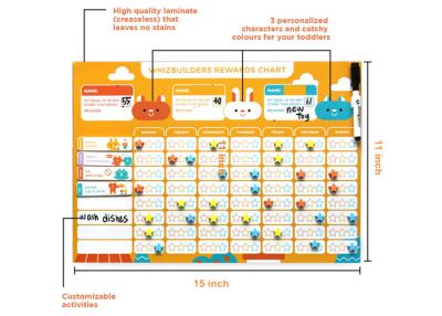 China Magnetic Reward Chart Dry Erase Whiteboard with Magnetic Backing and Hanging Option for Organizing Kids Chores and Rewards for sale