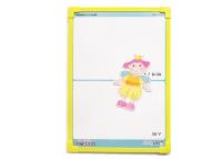 China Custom 11'' X 9.5'' Magnetic Dry Erase Whiteboard With Plastic Border And String For Kids And Office for sale