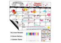 China Custom Dry Erase Fridge Magnet Calendar, 12 x 16 inch Magnetic Weekly Planner with dry erase marker for sale
