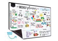 China Magnetic Dry Erase Board Whiteboard Sheet 16 by 11 Inches Includes 4 Markers Perfect for Planning Notes and Grocery Lists for sale
