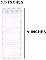China 3.5 X 9 Inches Custom Printed Memo Pads Personalized Stationery Notepad , Magnetic Notepads For Fridge for sale