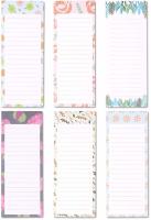China 3.5 X 9 Inches Custom Printed Memo Pads Personalized Stationery Notepad , Magnetic Notepads For Fridge for sale