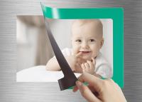 China Photo Print Fridge Magnet magnetic picture frame with flexible magnet and paper printing for vibrant photo presentation for sale