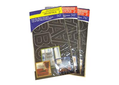 China Custom Paper Stickers high durability vinyl material removable adhesive letters perfect for signage and decorative purposes for sale
