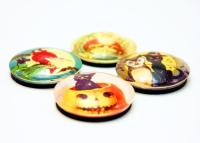 China Halloween Decoration 4 Colors Offset Printing Glass Fridge Magnets Magnets For Refrigerator for sale