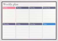 China Stain Resistant Surface Dry Erase Magnetic Fridge Calendar Magnetic Grocery List Pad for sale
