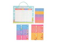 China Magnetic Reward Chart Dry Erase Chore Chart for Children with Flexible Magnet and Special Dry Eraser Lamination Surface for sale