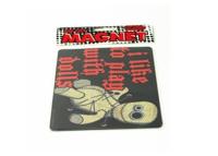 China OEM ODM Synthetic Paper Fridge Magnet Durable And Waterproof Magnetic Car Signs With Custom Shapes for sale
