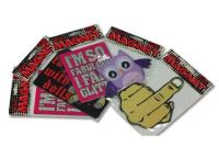 China OEM ODM Synthetic Paper Fridge Magnet Durable And Waterproof Magnetic Car Signs With Custom Shapes for sale