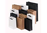 China Personalized Kraft Paper Shopping Bags With Handles Printed Retail Shopping Bags for DIY Crafts and Business for sale