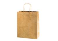 China 250gsm Colored Paper Shopping Bags Retail Shopping Bags Kraft Brown Paper Shopping Bags With Handles for sale