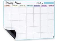 China Magnetic Fridge Calendar Magnetic Dry Erase Weekly Planner Monthly Planner with Stain Resistant Surface for Easy Writing and Erasing for sale