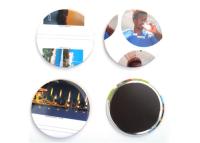 China Tin badges Dia 3cm Tinplate Fridge Magnet Round Shaped Souvenir Refrigerator Magnet for sale