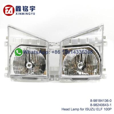 China ISUZU ELF 100P NJR85 NHR85 Head Lamp 24V 36W OE 8-98184136-0 Replacement for sale