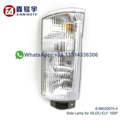 China ISUZU ELF 100P Side Lamp Assembly OEM 8-98020070-4 for NJR85 NHR85 Trucks 12V for sale