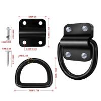 China Heavy Duty D-Ring Tie Down Anchors 3500 lbs Breaking Strength with Alloy Steel Construction for sale