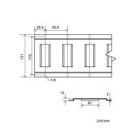 China Heavy-Duty Steel E Track Rail 5-Foot with 30 Anchor Slots and 2000 lbs Load Capacity for Cargo Transport for sale