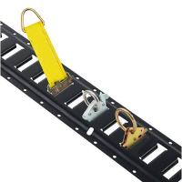 China Heavy-Duty Steel E Track Rail 5-Foot with 30 Anchor Slots and 2000 lbs Load Capacity for Cargo Transport for sale