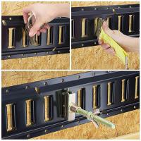 China Heavy-Duty Steel E Track Rail 5-Foot with 30 Anchor Slots and 2000 lbs Load Capacity for Cargo Transport for sale