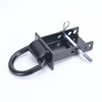 China Removable D-Ring Tie-Downs for Stake Pockets - 18,000 lb Break Strength, 5,400 lb Working Load, Black Powder-Coated Steel for sale
