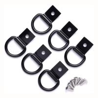 China 1/4 Inch Heavy-Duty D-Ring Tie Down Anchors with 2400 lbs Load Capacity - Industrial Carbon Steel Construction for sale