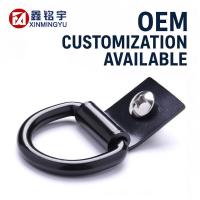 China 1/4 Inch Heavy-Duty D-Ring Tie Down Anchors with 2400 lbs Load Capacity - Industrial Carbon Steel Construction for sale