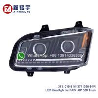 China FAW J6P 500 LED Truck Headlights 36W 24V High Low Beam Dual Lens Replacement 3711015-91W for sale