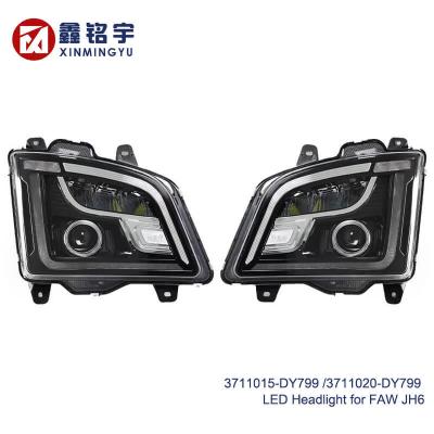 China FAW JH6 Truck LED Headlights 58W 24V High Beam Dual Lens Replacement 3711015-DY799 for sale