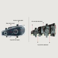China FAW J6 Truck LED Convex Headlight Upgrade 72W 24V 3711015-50A 3711020-50A High Output Modified Front Lamp Assembly for sale