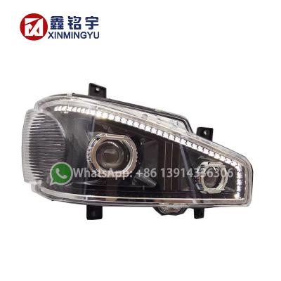 China FAW J6 Truck LED Convex Headlight Upgrade 72W 24V 3711015-50A 3711020-50A High Output Modified Front Lamp Assembly for sale