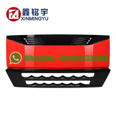 China Sinotruk HOWO A7 Cabin Front Panel Assembly WG1664110011 ABS Plastic Red Truck Exterior Replacement 2011-2025 for sale