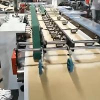 China Plastic Woven Bags Cold Cut With Hot Melt Sealing Machine For Bags for sale