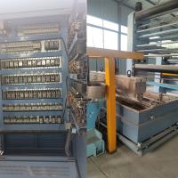 China Second Hand PP Woven Bag Machine Flat Yarn Extruder Machine With Pin Roller Fibrillator for sale