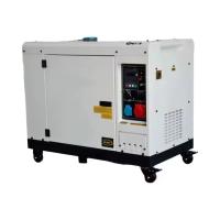 China 3kw - 15kw Air Cooled Portable Dg Set Two Cylinder Four Stroke Silent Diesel Generator for sale