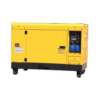 China 3kw - 15kw Air Cooled Portable Dg Set Two Cylinder Four Stroke Silent Diesel Generator for sale