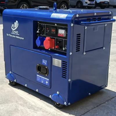 China 3KW-10KW Silent Diesel Generator Set with 50Hz/60Hz Frequency and Soundproof Design for Home and Industrial Use for sale