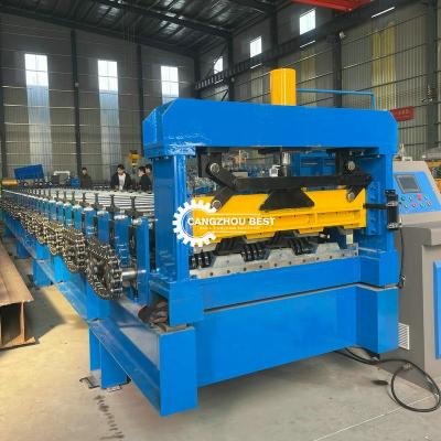 China High Rib Steel Structure Floor Deck Machine 380v for sale