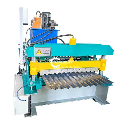 China 836mm Coil Width Corrugated Roll Making Machine PLC For Steel Profile for sale
