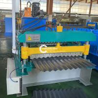 China 836mm Coil Width Corrugated Roll Making Machine PLC For Steel Profile for sale