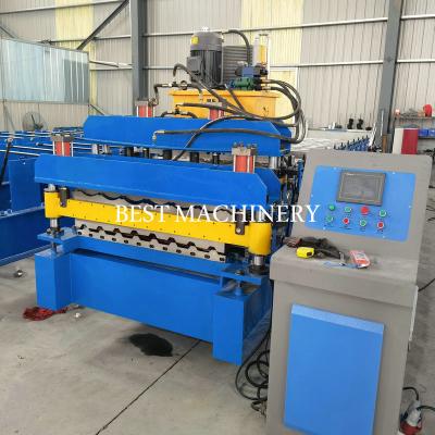 China Gi Color Steel Double Layer Roofing Sheet Roll Forming Machine 3phase for sale