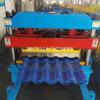 China Galvanized Steel Euro Roof Tile Roll Former Plc Control Box for sale