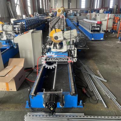 China 1mm Rack Roll Forming Machine Tile Roof Solar Bracket Panel Mounting Automatic for sale