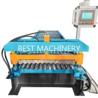 China Coil Width 1000mm Roofing Sheet Roll Forming Machine Corrugated Steel Profile High Speed for sale
