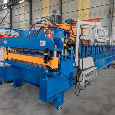 China Gi Double Layer Roll Forming Machine 0.3mm Roofing Tile Sheet Making for sale