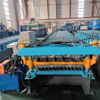 China Ibr Sheet Glazed Tile Roll Forming Machine Double Layer Trapezoidal Roof Press Making for sale