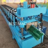 China 0.4mm Color Steel Tile Roof Ridge Cap Roll Forming Machine Ce for sale