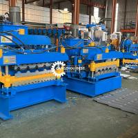 China Boliva Popular Design Spanish Roof Tile Roll Forming Machine Steel Glazed for sale
